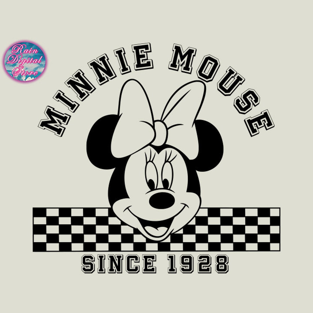 Checkered Minniee Since 1928 SVG PNG AI Eps, Mouse Checkered Svg Png Ai ...