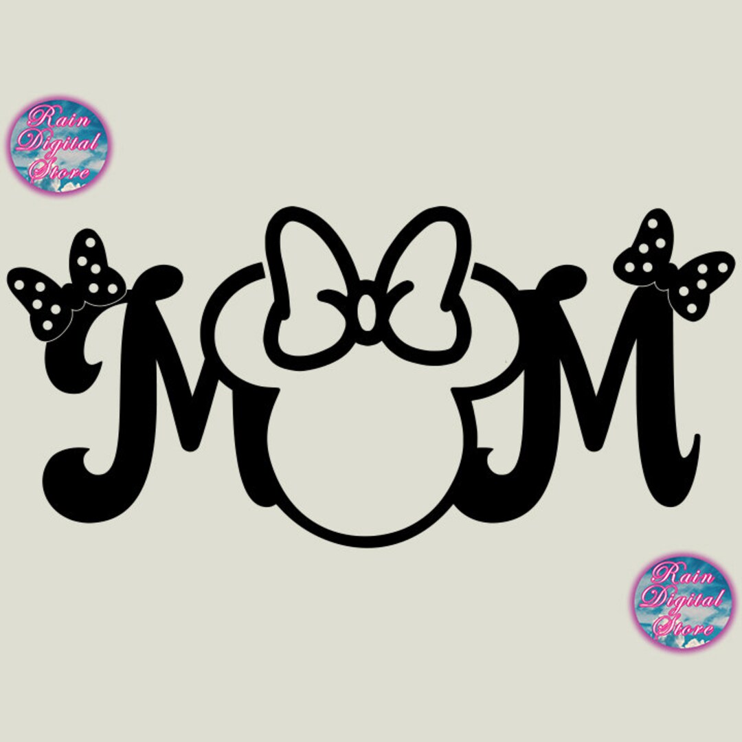 Minniee Mouse Mom Svg, Minniee Mouse Mom Svg Png Ai Eps, Mom Instant ...