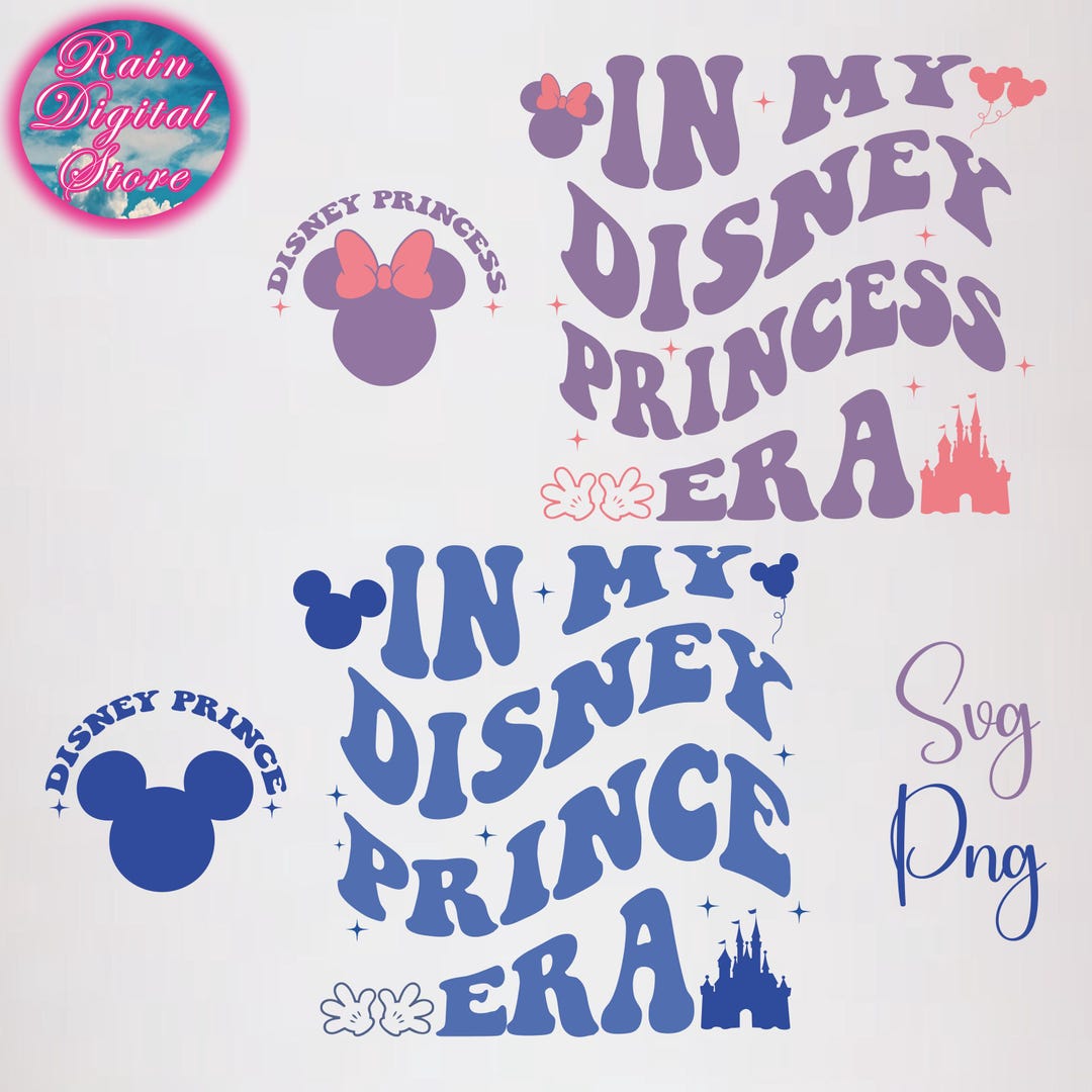 In My Disneyy Princess Prince Era SVG Bundle, in My Era Svg Png Cricut ...