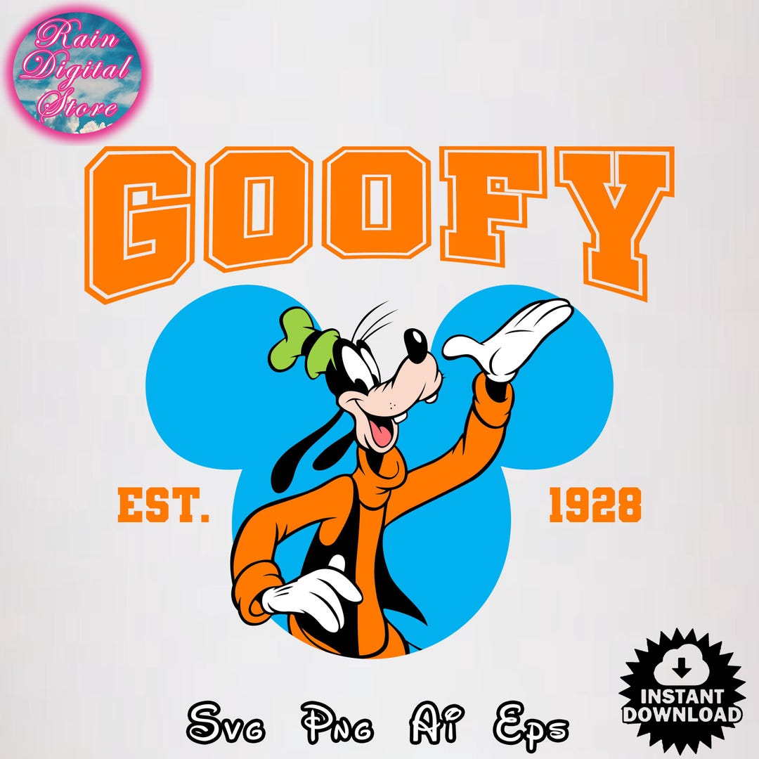 Goofy Mouse Head Svg, Goofy Est 1928 Svg, Goofy Svg, Goofy Shirt Svg ...