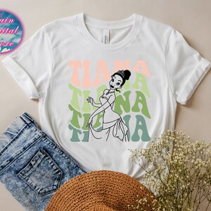Colorful Retro Princess Tianaa Svg Png Cricut, Colorful Tianaa Svg ...
