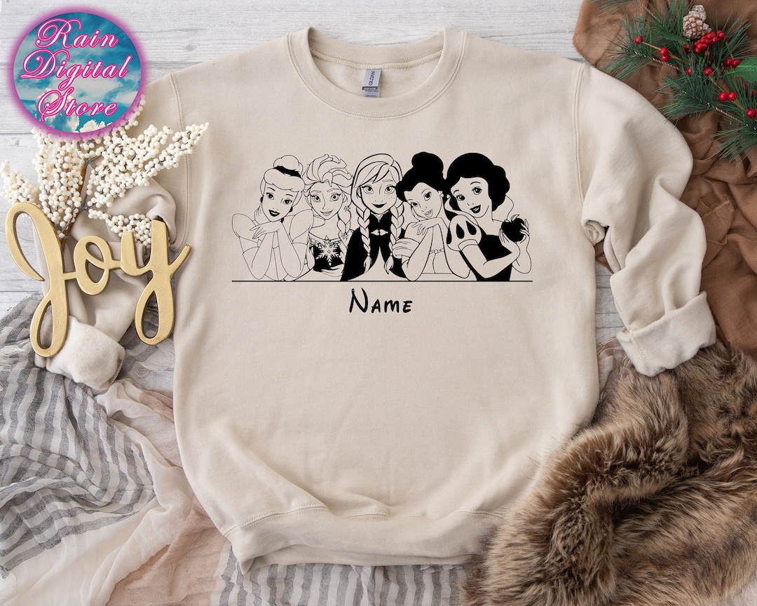 Custom Name Disneyy Princesses Svg Png AI EPS, Disneyy Princesses ...