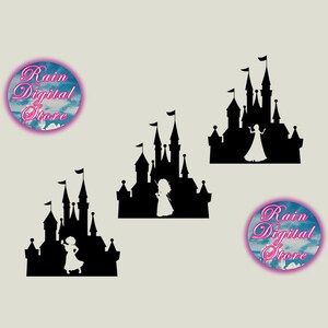 Castle Princesses Svg Bundle, Castle Princesses Clipart, Princesses ...
