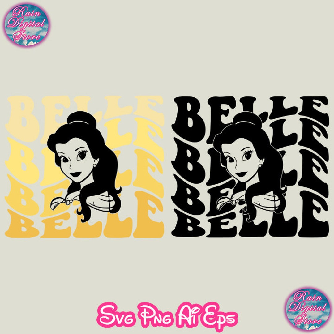 Retro Wavy Bellee Svg Png Cricut, Bellee Vector, Digital Download ...