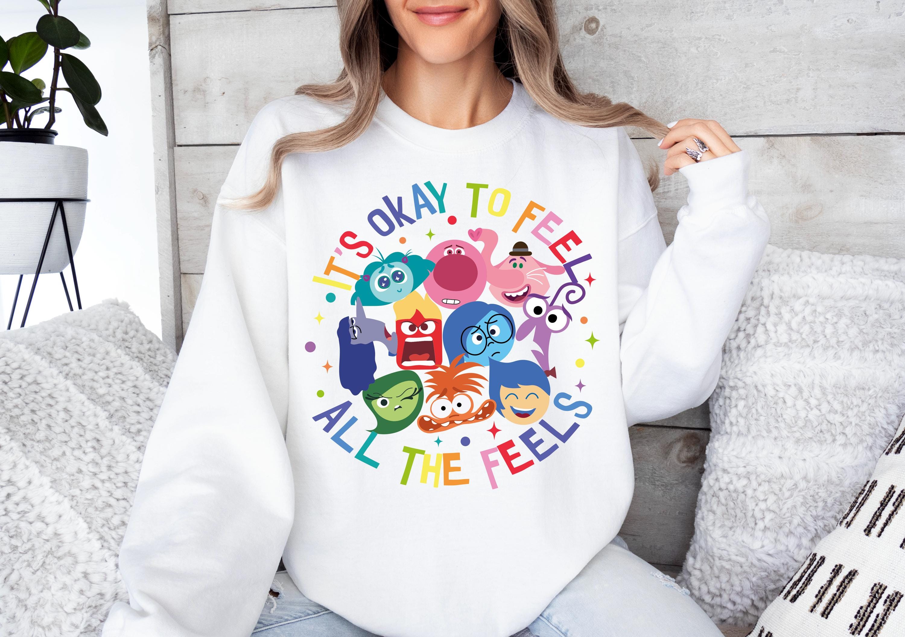 Frases de Inside Out con personajes Svg Png, Está bien sentir todas las ...
