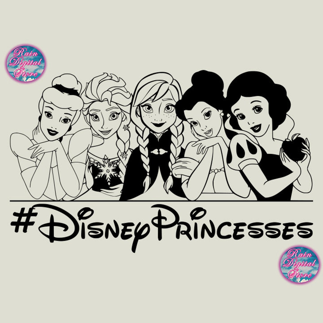 Disneyy Princesses SVG, Disneyy Princesses PNG, Princesses Instant ...