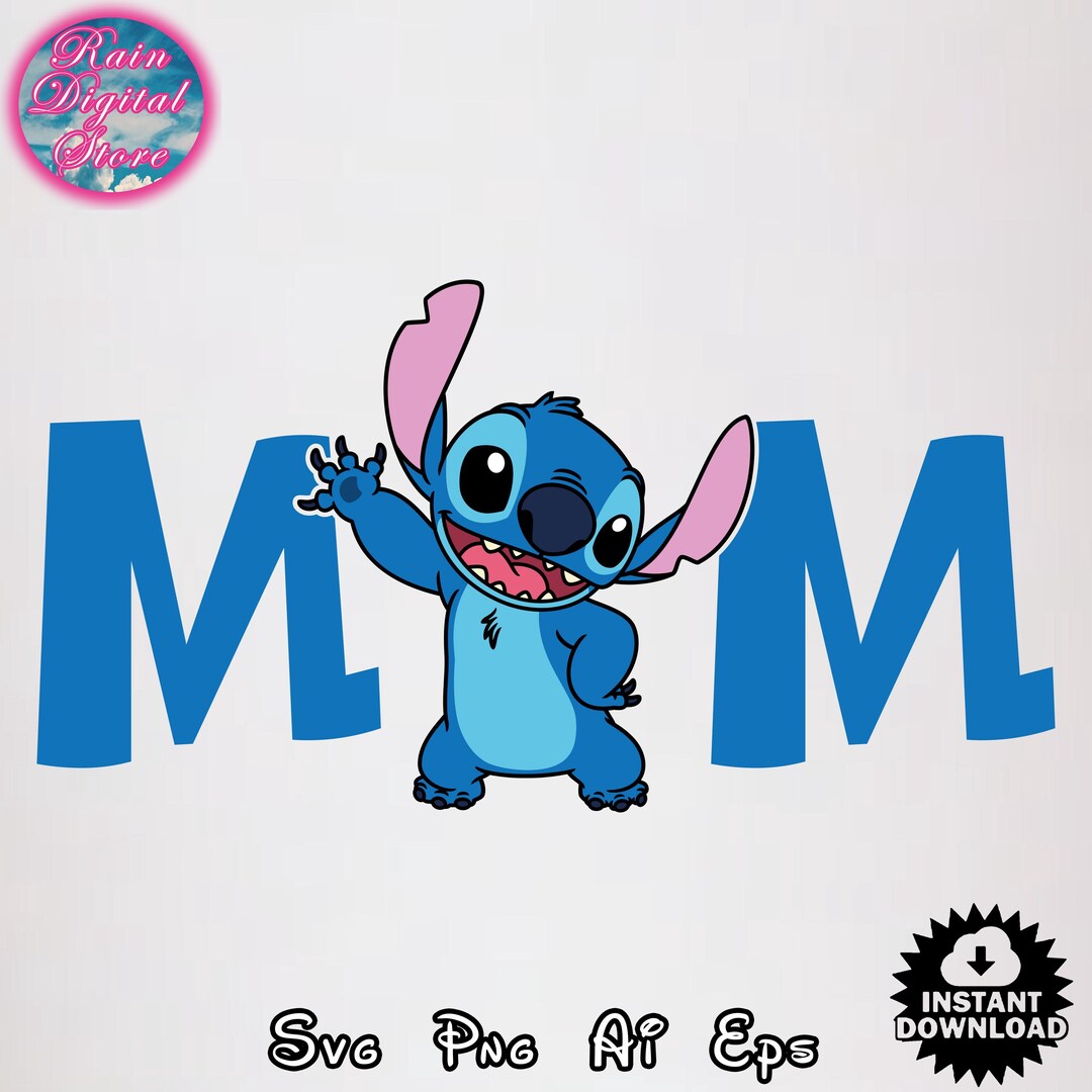 Stitch Mom Svg, Mom Stitch Svg, Mom Svg, Stitch Mom Cut File, Mom ...