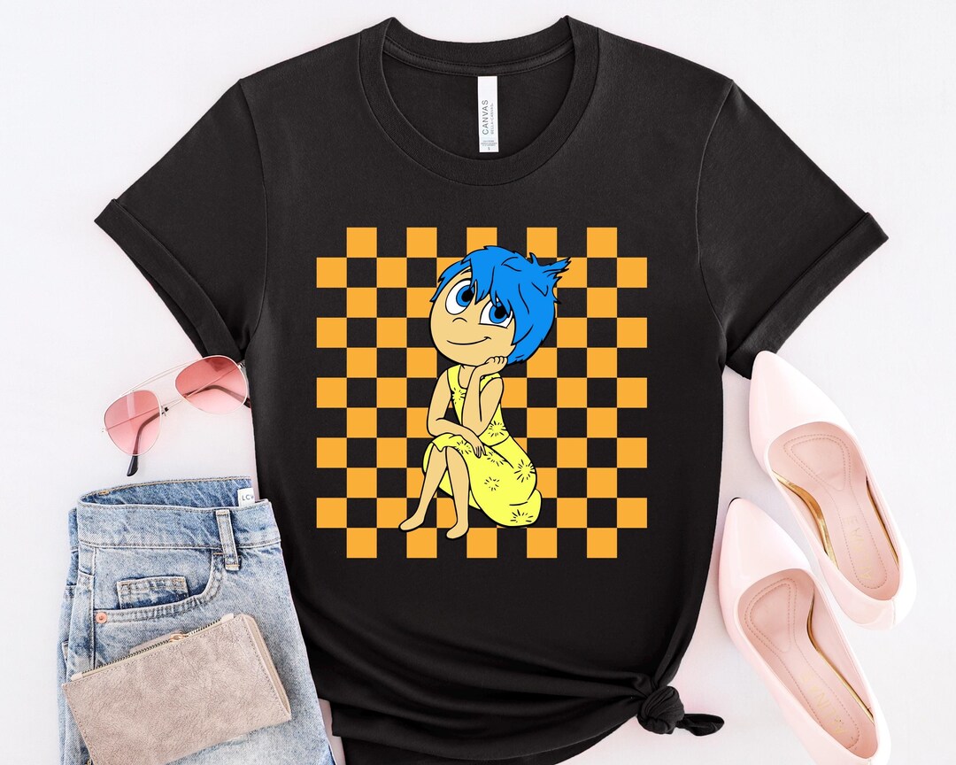 Inside Out 2 Joy Svg, Checkered Inside Out 2 Joy Svg, Inside Out 2 Joy ...