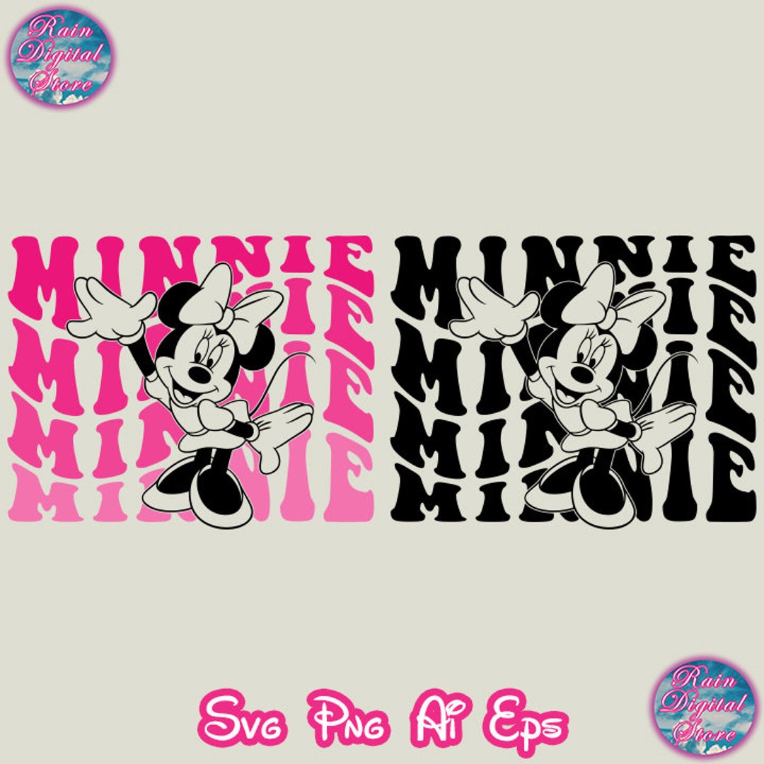 Bundle Retro Wavy Minniee Svg Png Cricut, Retro Wavy Minniee Svg Png ...