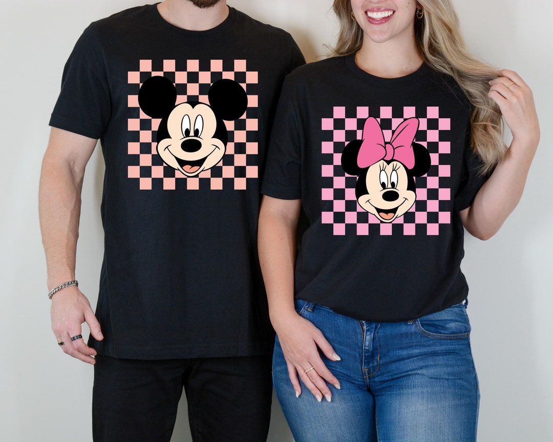 Retro Checkered Mouse Svg, Checkered Mouse, Family Trip Svg, Family ...