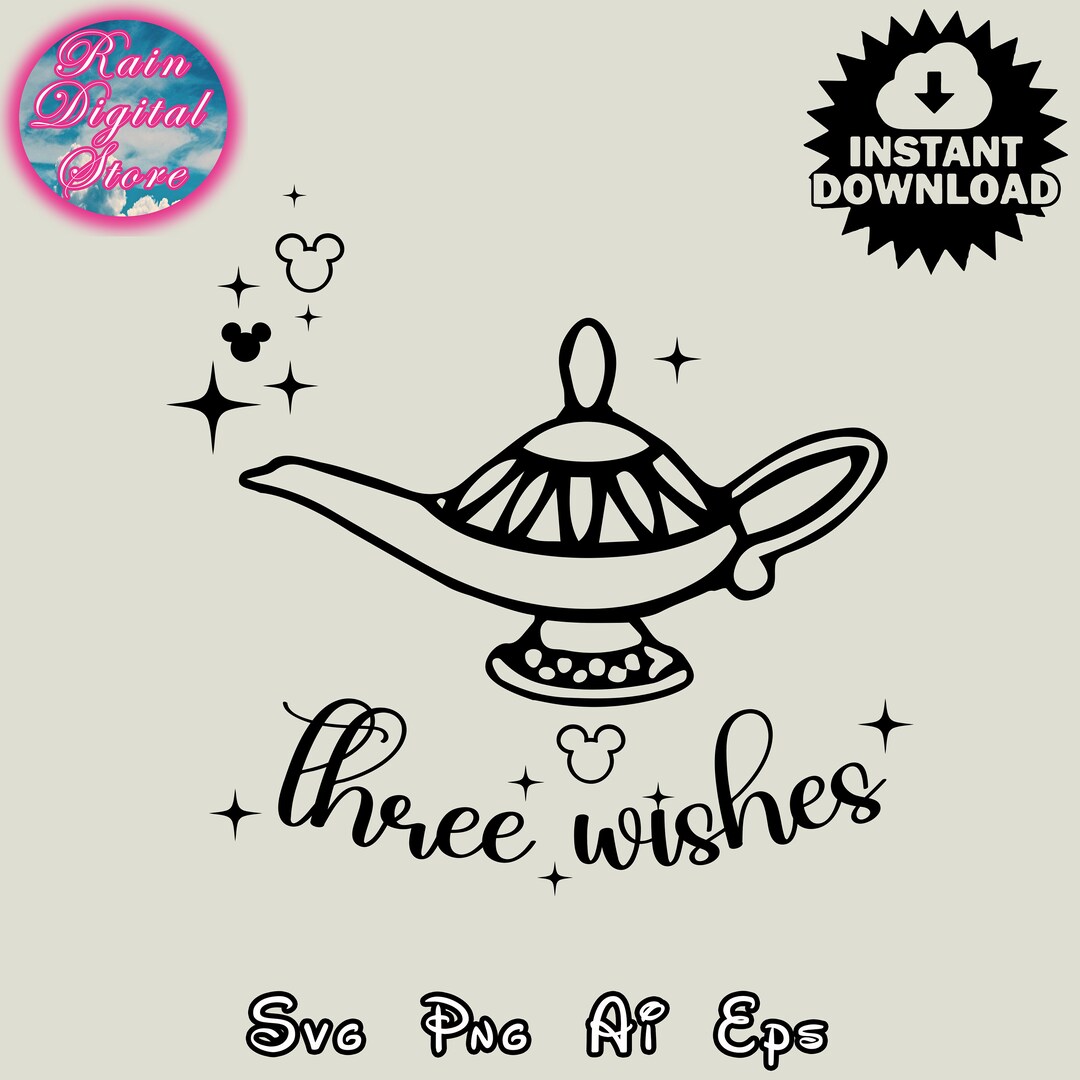 Aladdin Lamp Svg, Aladdin Lamp Silhouette Svg, Aladdin Lamp Three ...