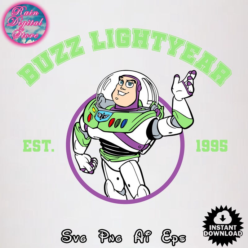 Buzz Lightyear Font - Etsy