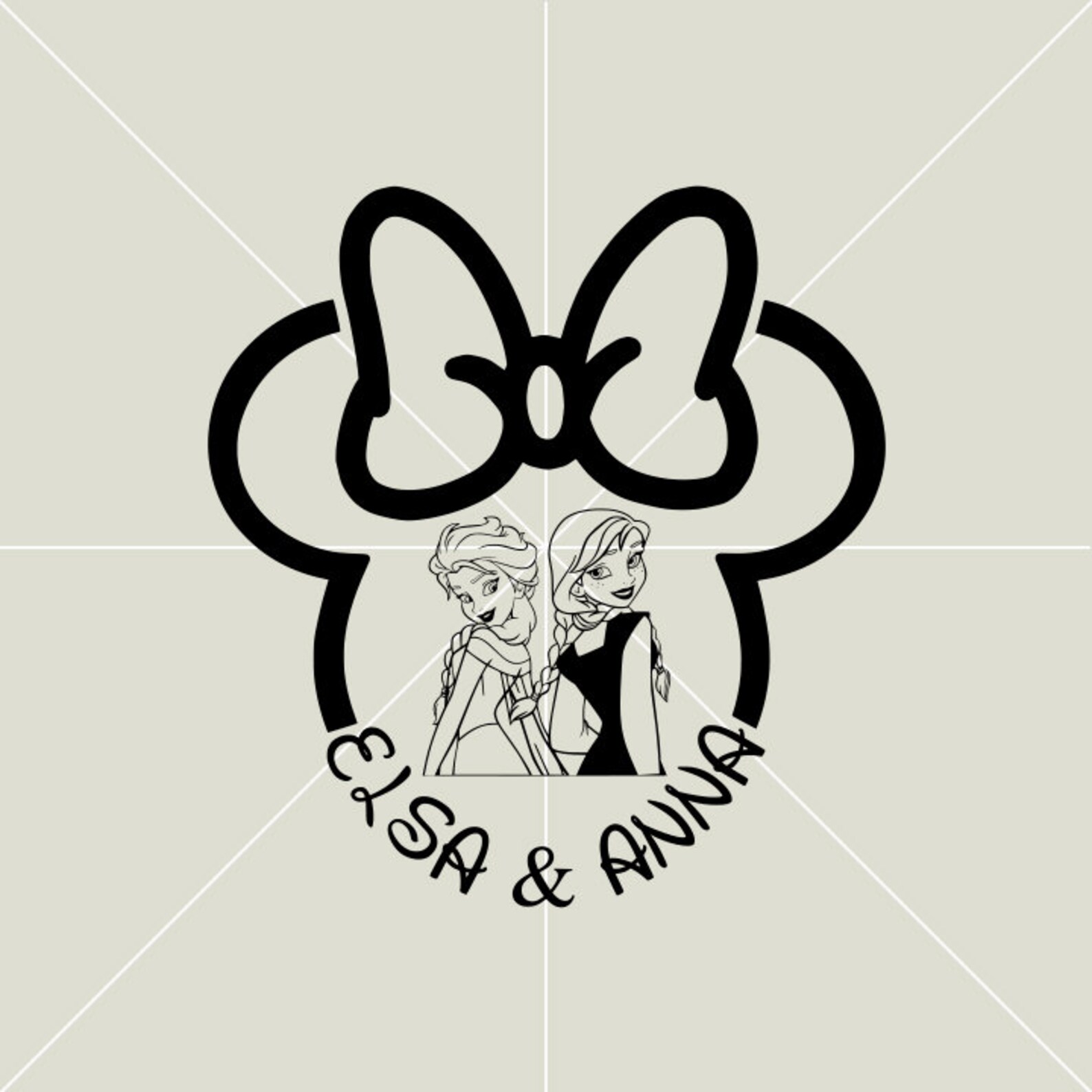 Princesses Elsa & Anna Svg, Elsa Anna Vector, Frozen Shirt Svg, Digital ...