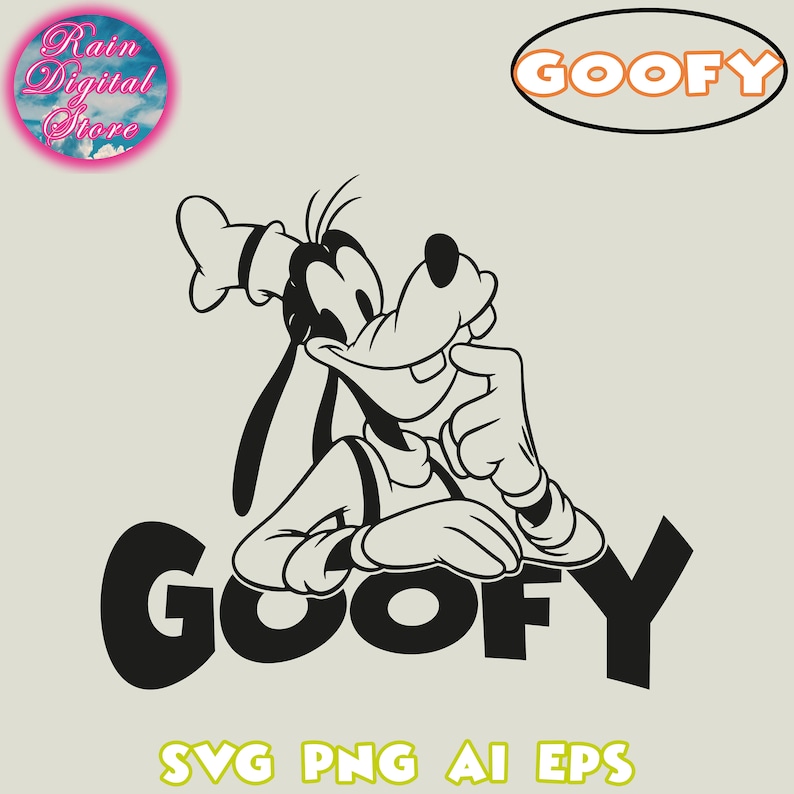 Goofyy Svg, Archivo SVG para Cricut, Archivo de corte imprimible, Corte ...
