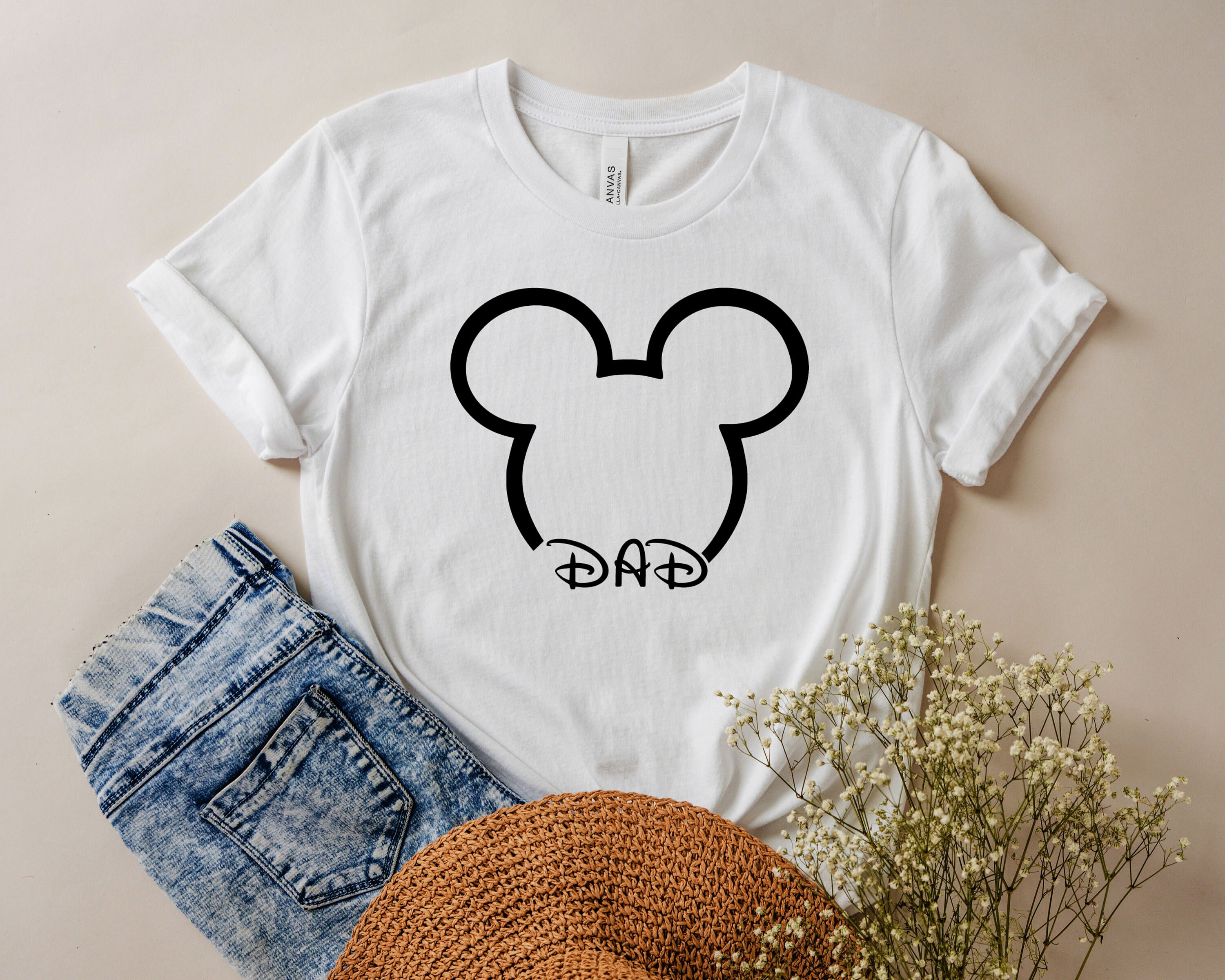 Disneyy Mom Dad Svg Minniee Mickeyy Mom Dad Svg Mother's - Etsy