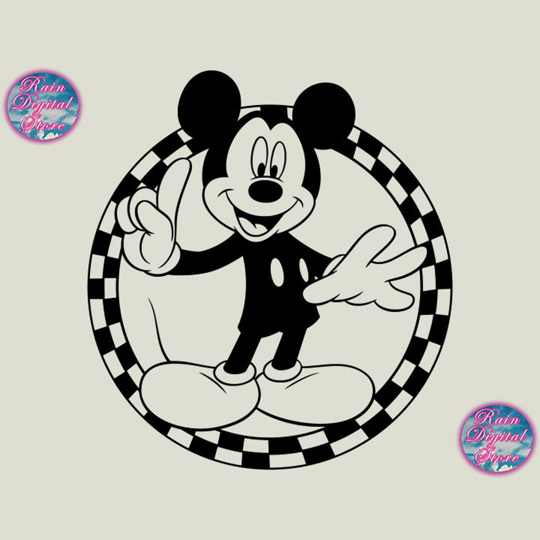 Checkered Mickeyy Mouse Svg, Fun Vacation Svg for Tshirt, Checkered ...