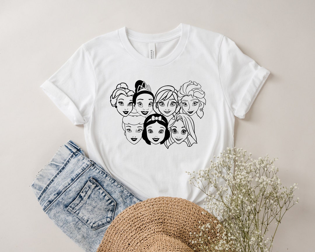 Disneyy Princesses Faces Svg Png Cricut, Princesses Svg Png, Princesses ...