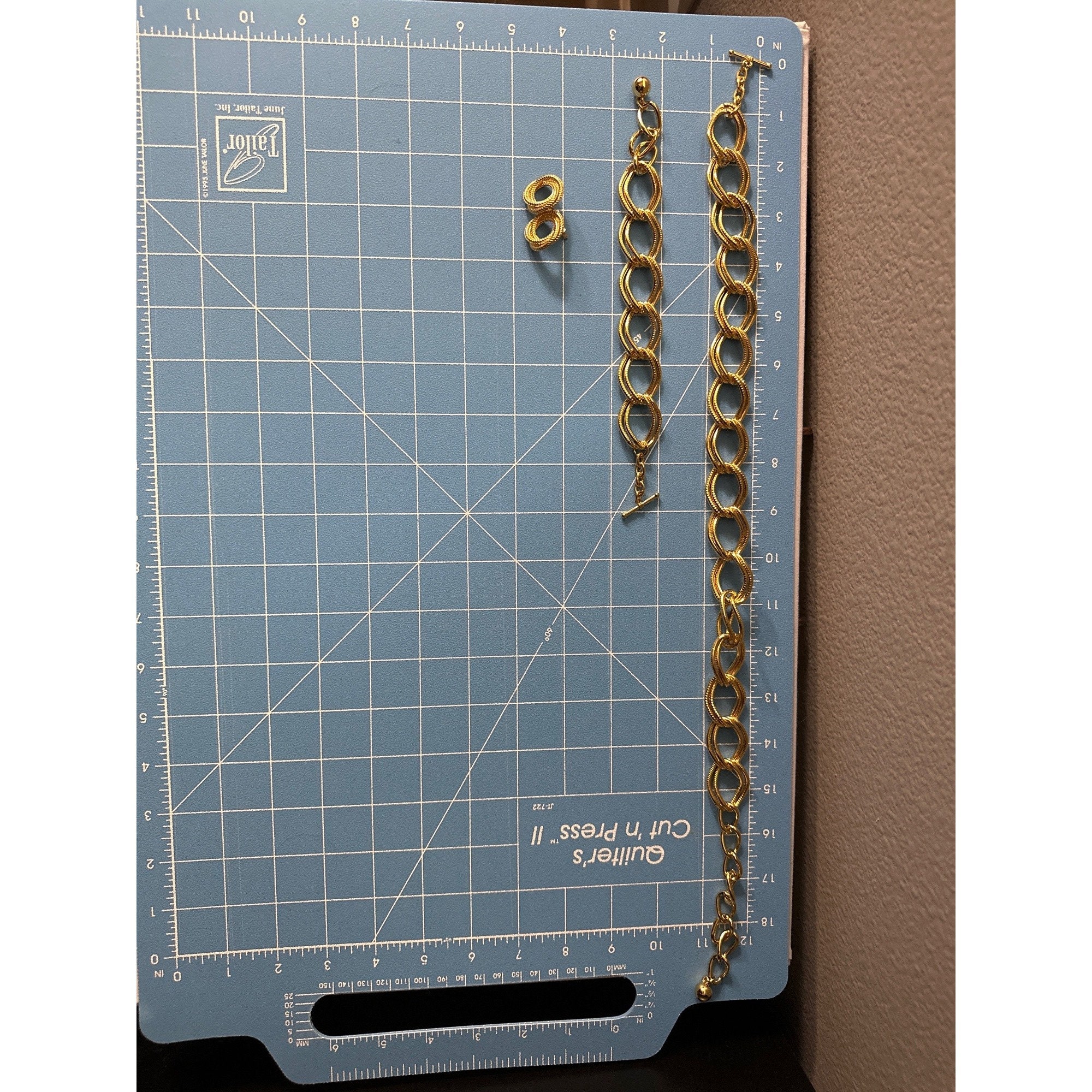 SET Vintage Goldtone Rope Chain Set - Etsy