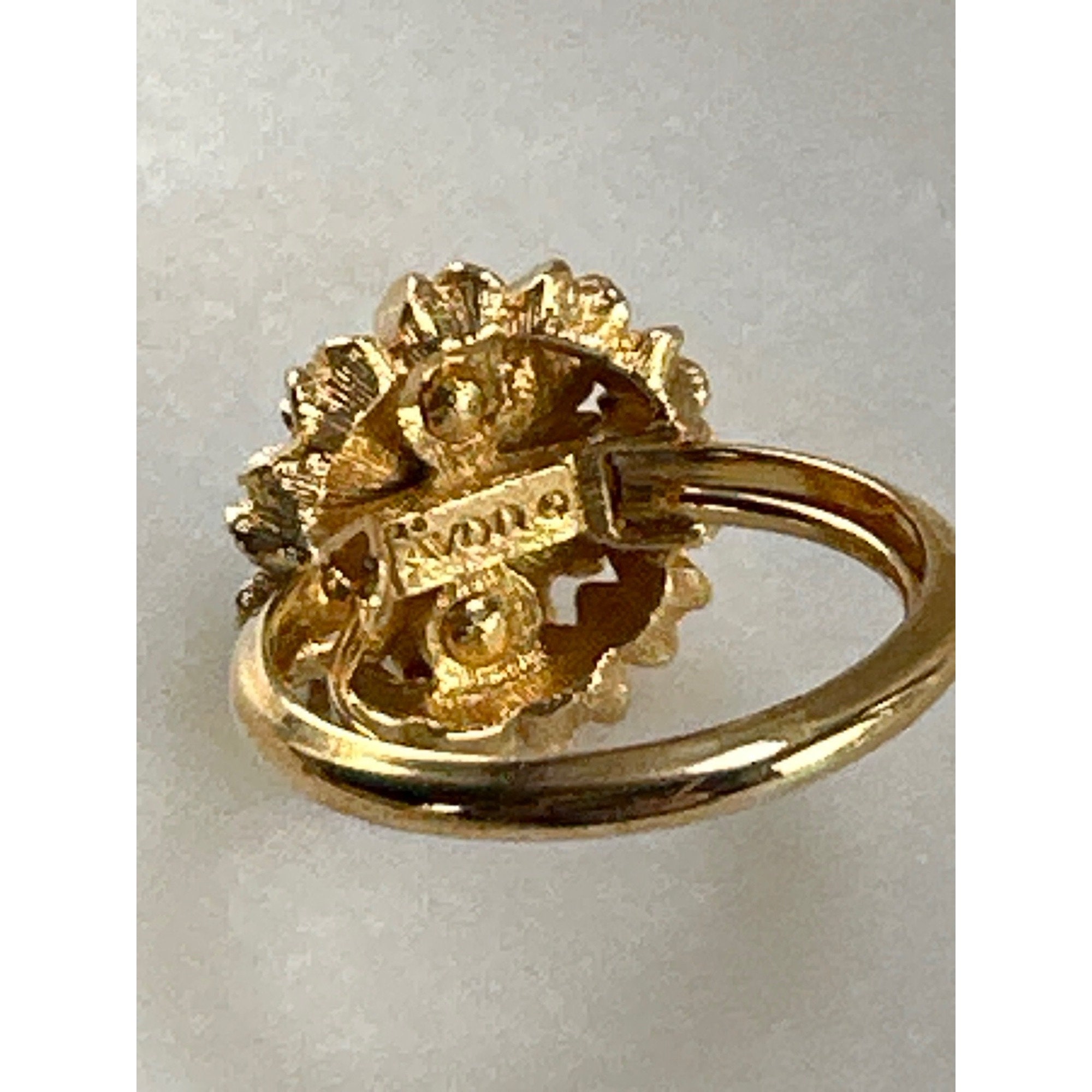 Vintage Avon Sunflower Ring - Etsy