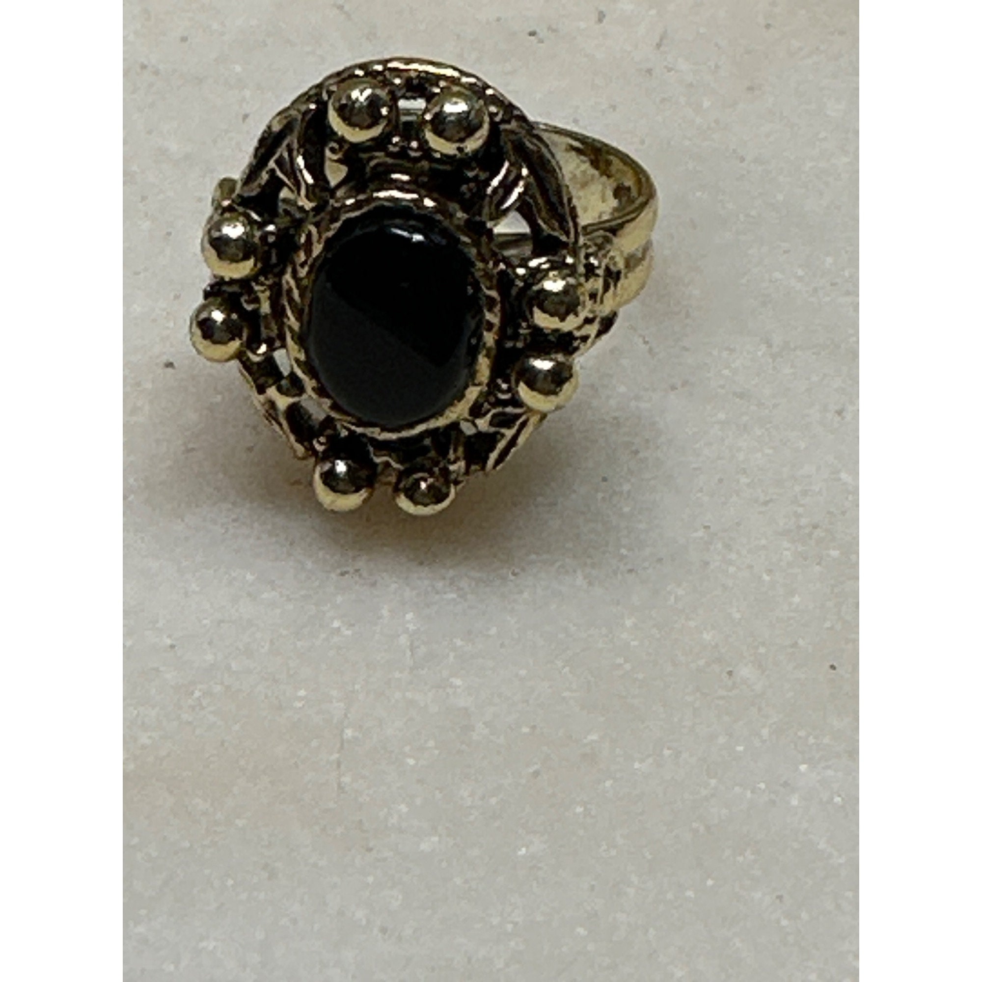 Vintage Mystic Noir Ring - Etsy