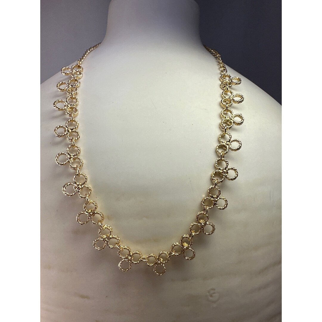 Vintage Avon Gilded Lace Necklace and Bracelet Set - Etsy