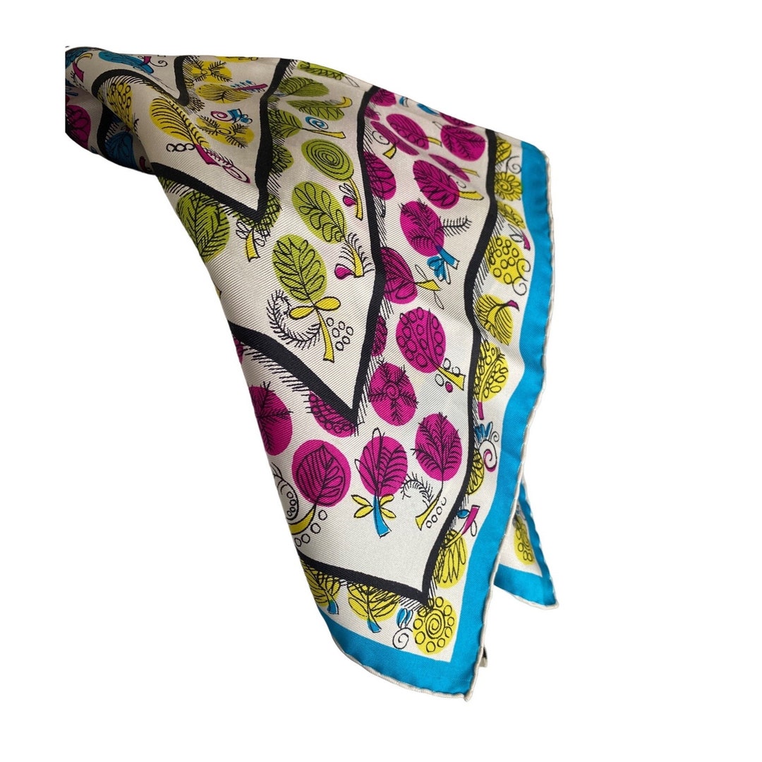 Vintage Enchanted Forest: Whimsical Tree and Leaf Scarf - Etsy