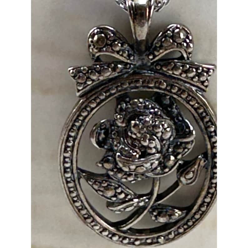 Avon Marcasite Rose I Love You Mother Pendant - Etsy