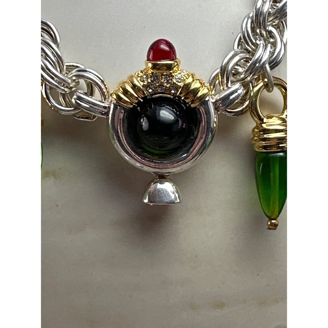 Vintage Avon Jasara Christmas Necklace - Silver-tone - Etsy