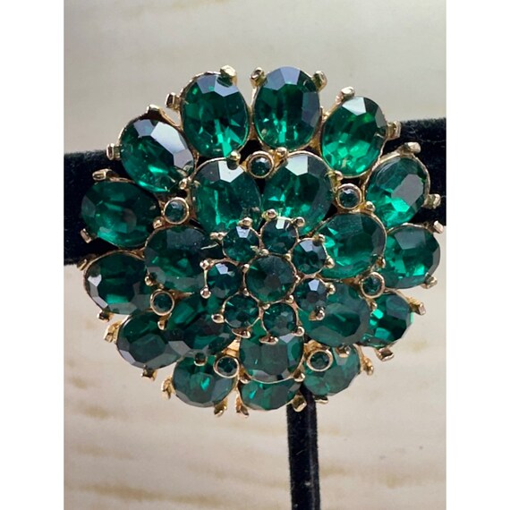 Vintage Art Glass Brooch - Gem