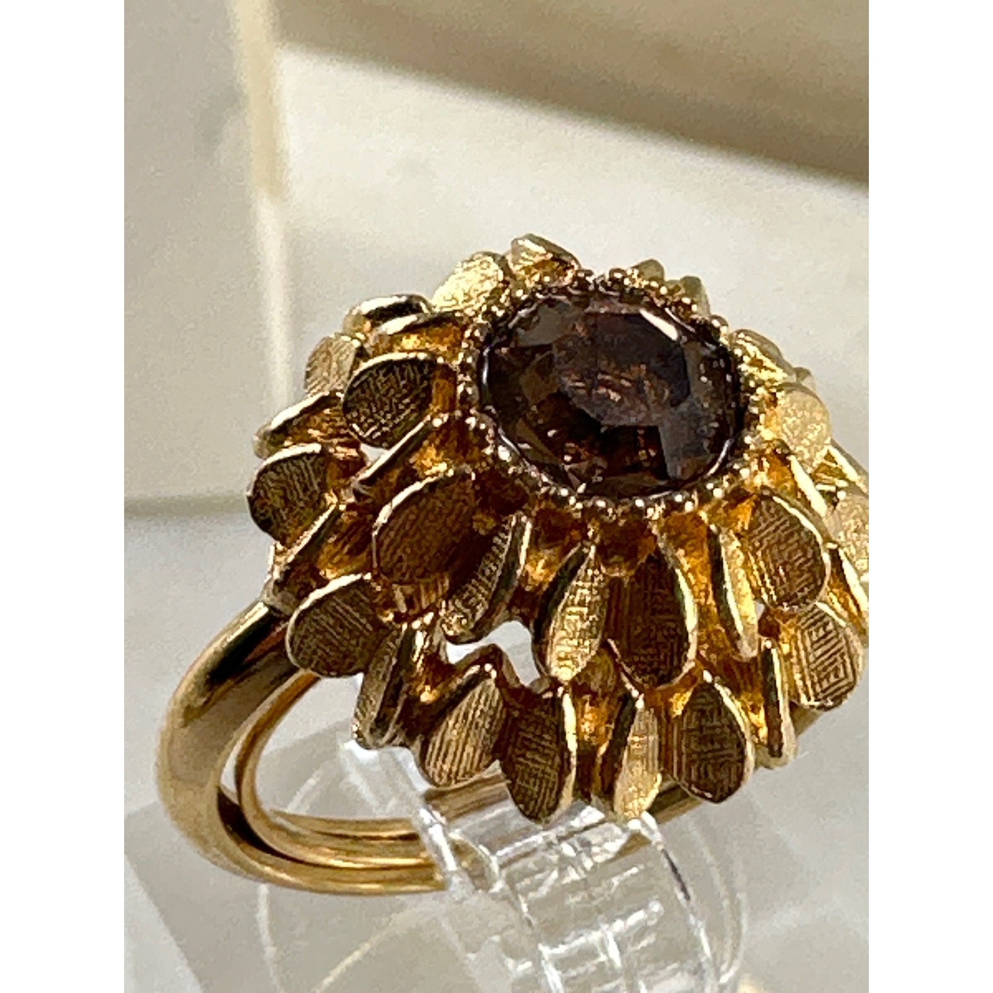Vintage Avon Sunflower Ring - Etsy