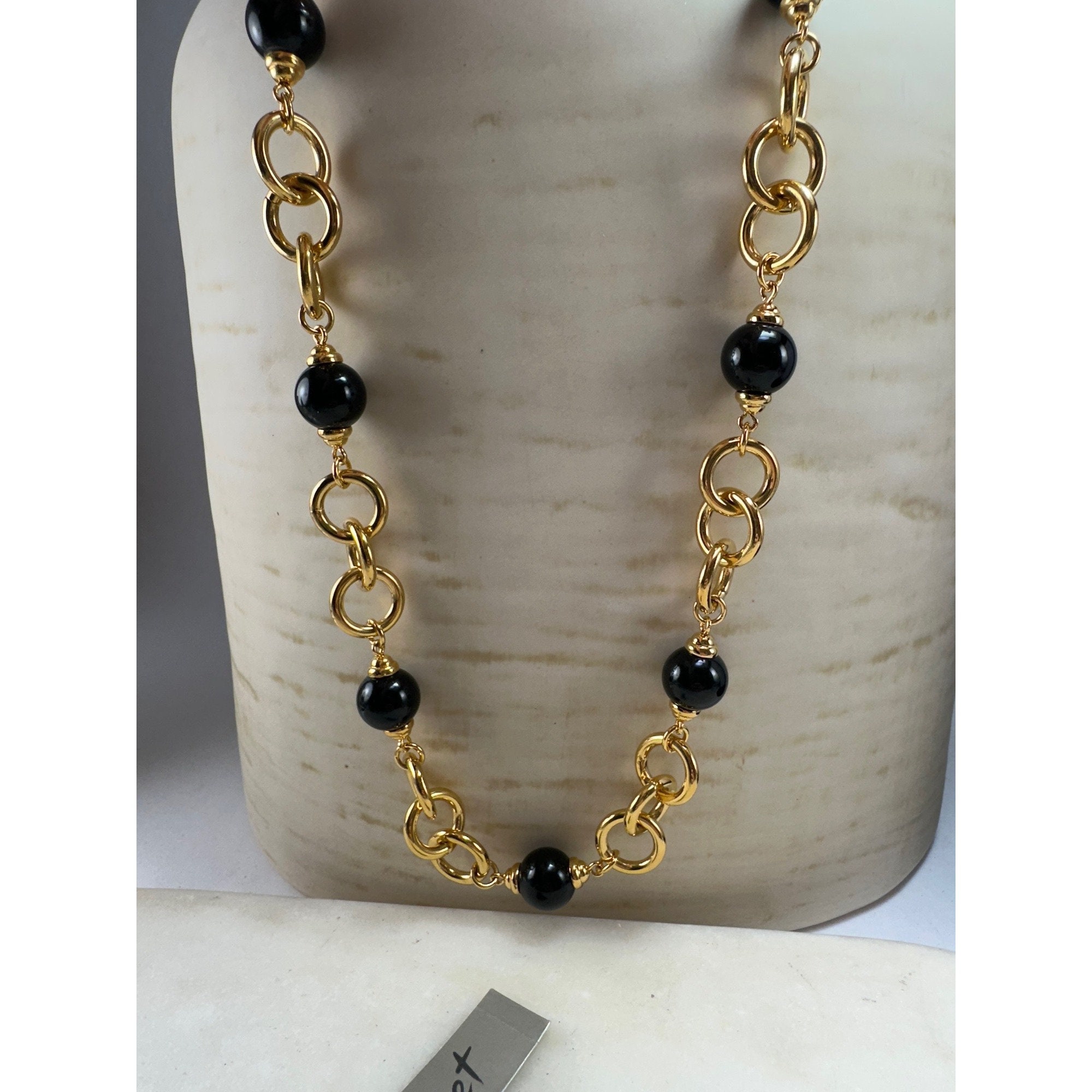 Vintage Monet Chain Necklace - Etsy