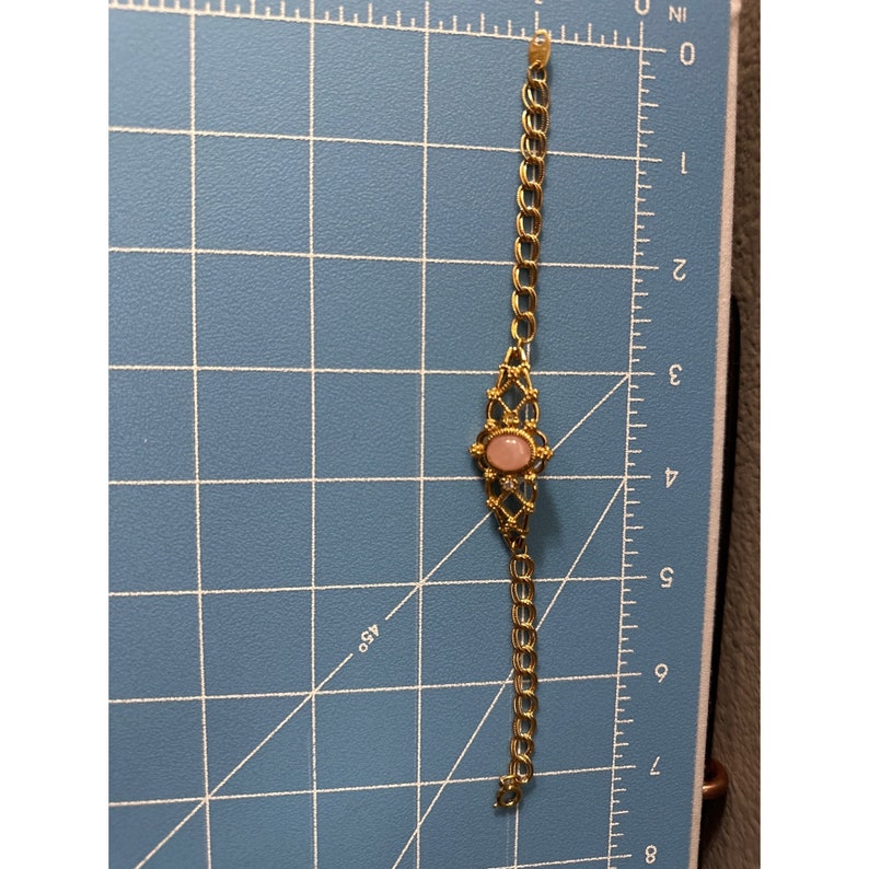 Vintage Avon Genuine Rose Quartz Bracelet - Etsy