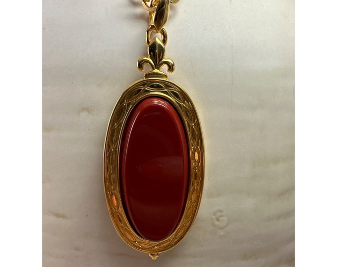 Vintage Monet Pendant Necklace - Etsy