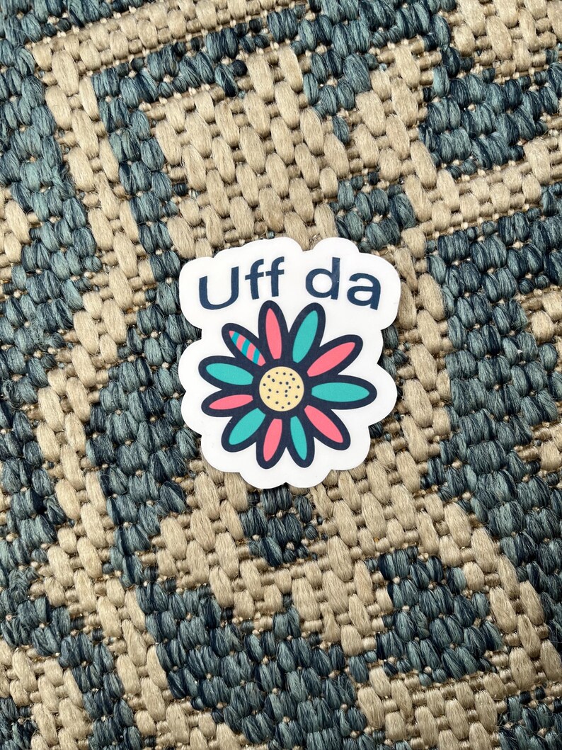Uff Da Waterproof, Vinyl Sticker | Norwegian - Etsy