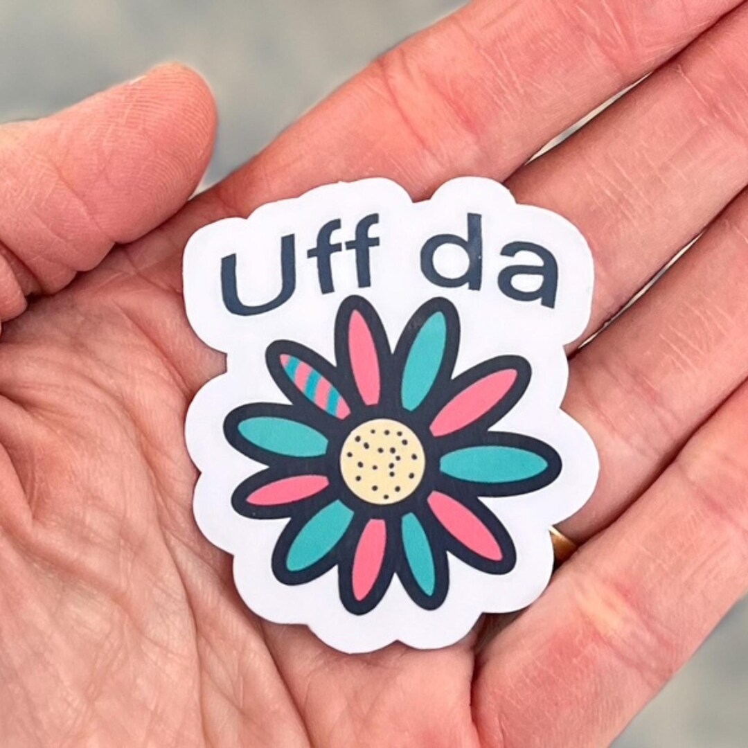 Uff Da Waterproof, Vinyl Sticker | Norwegian - Etsy