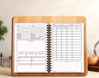 BBQ Logbook | BBQ Journal | Printable| Editable | BBQ Checklist | Pdf ...