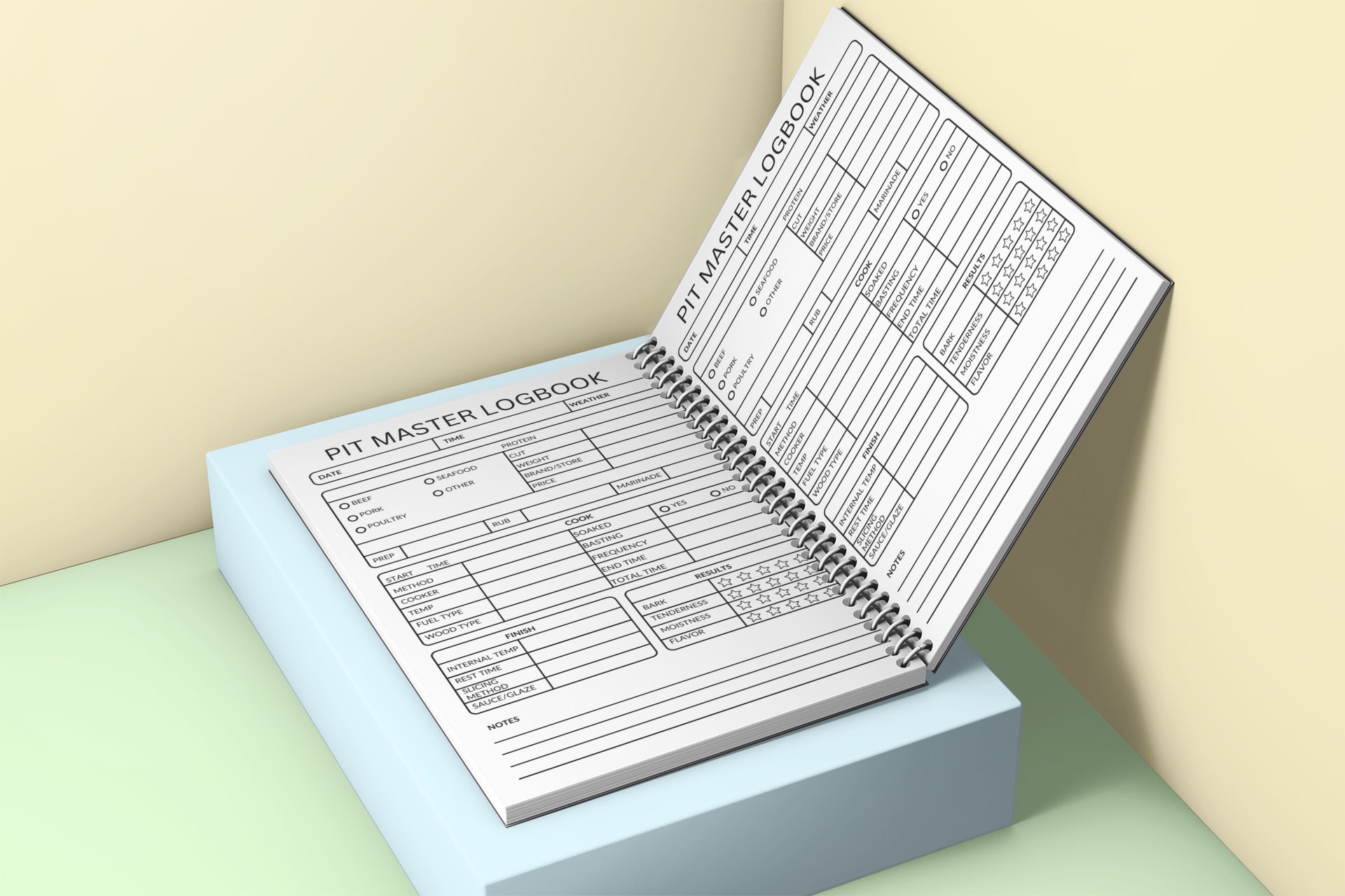 BBQ Logbook | BBQ Journal | Printable| Editable | BBQ Checklist | Pdf ...
