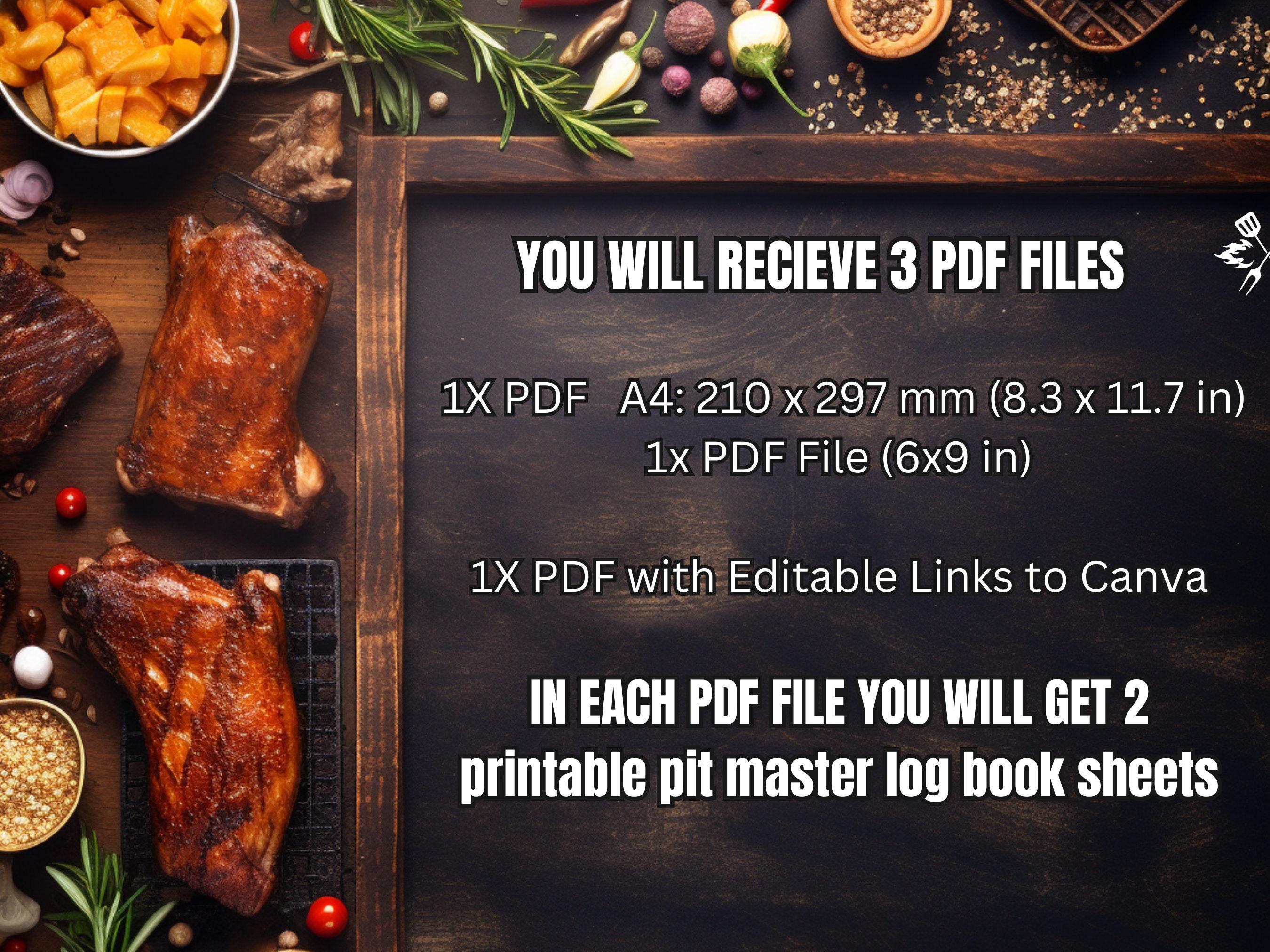 BBQ Logbook | BBQ Journal | Printable| Editable | BBQ Checklist | Pdf ...