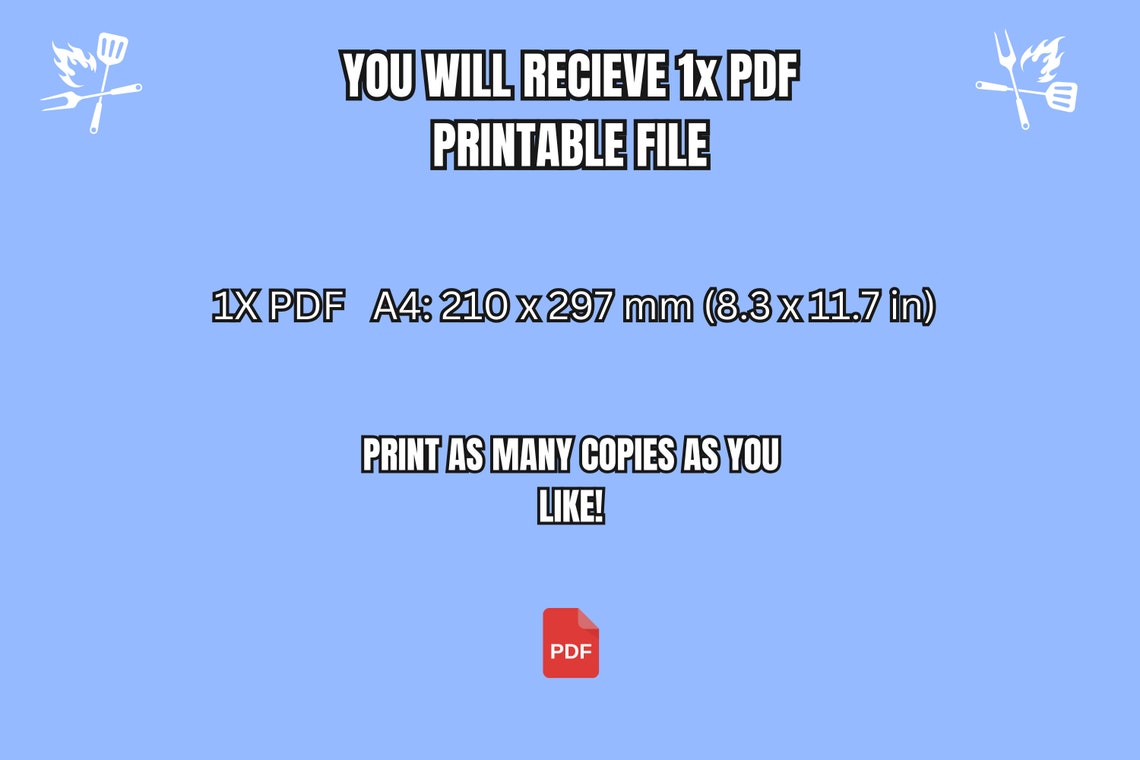 Printable Recipe Card A4 Template recipe Sheet Template Print Ready - Etsy