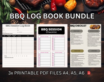 BBQ Prepsheet | BBQ Journal | Bbq Schedule | Printable PDF Digital ...