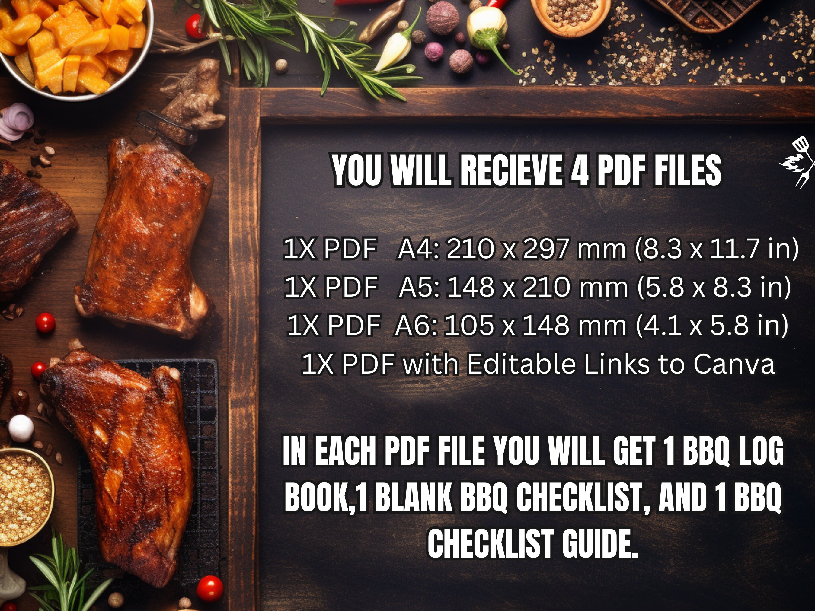 BBQ Logbook | BBQ Journal | Printable| Editable | BBQ Checklist | Pdf ...