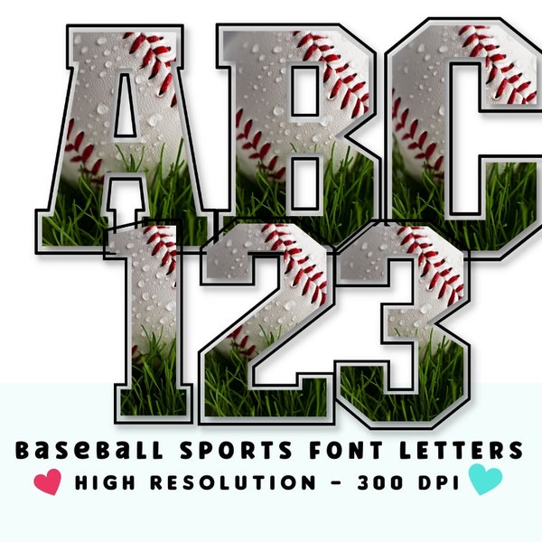 Baseball Letters - Etsy