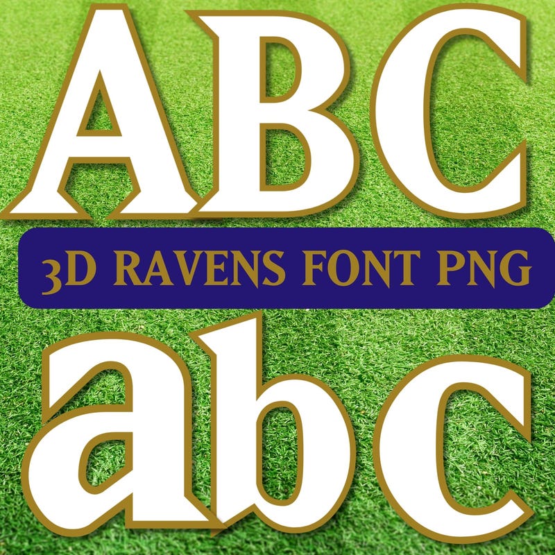 Baltimore Ravens Font - Etsy