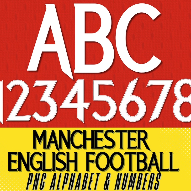 Premier League Font - Etsy