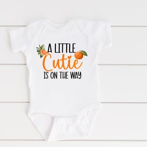 Little Cutie Clipart Set: Tangerine Baby Shower PNG (digital Download ...