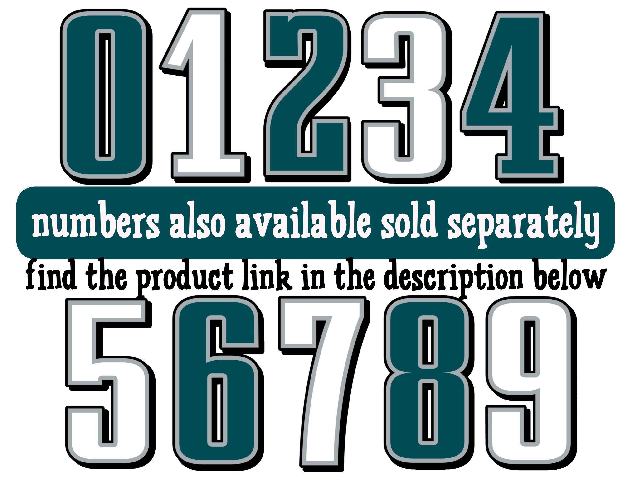 Philadelphia Eagles Font: Football Jersey Letters PNG (digital Download ...