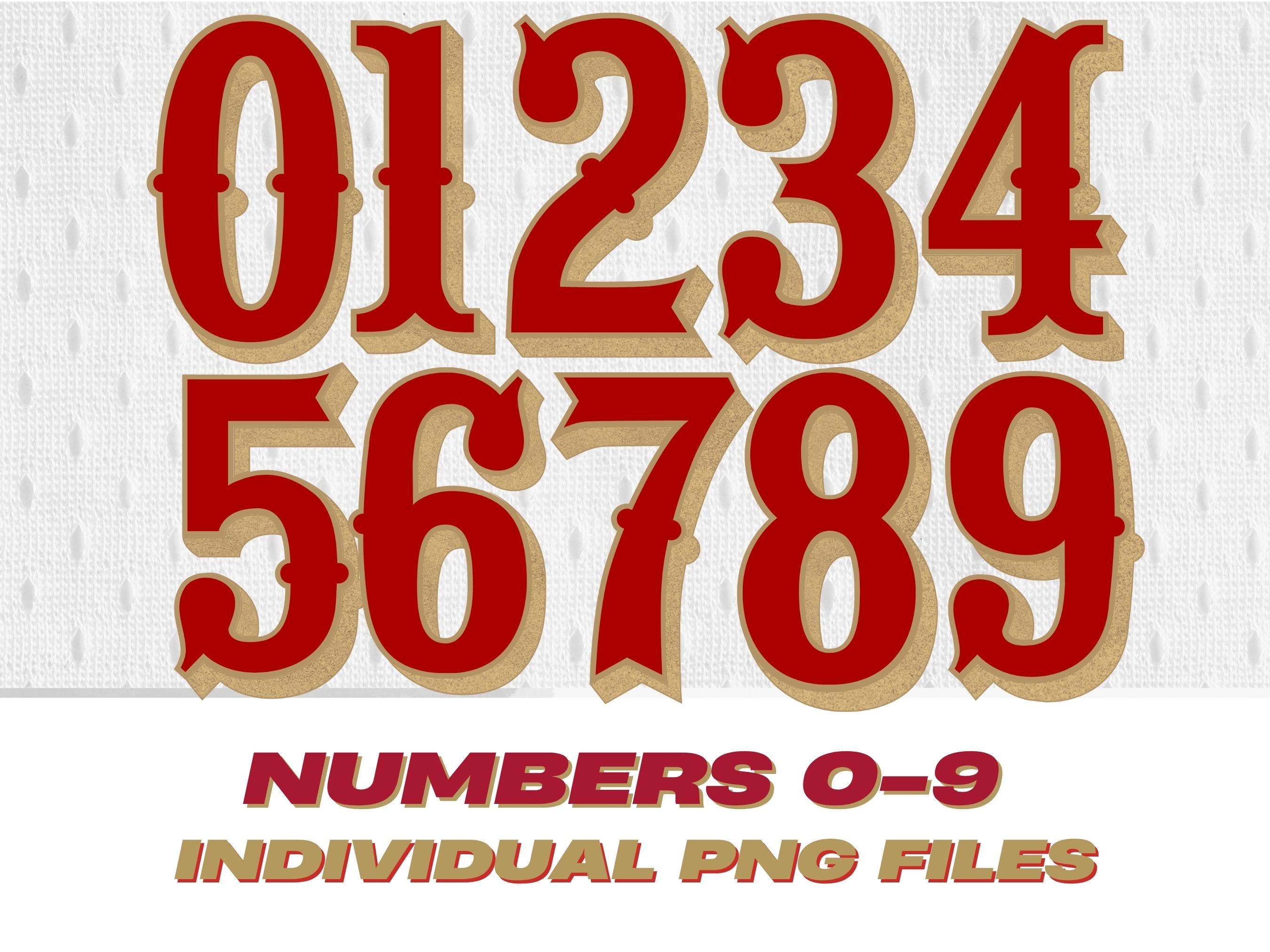 2025 San Francisco Football Replica Rivalry Jersey Alphabet & Numbers ...