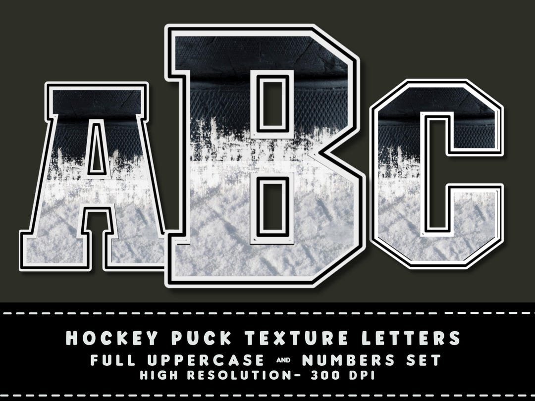 Distressed Ombre HOCKEY Letters, Sports Alphabet, Numbers Set PNG ...