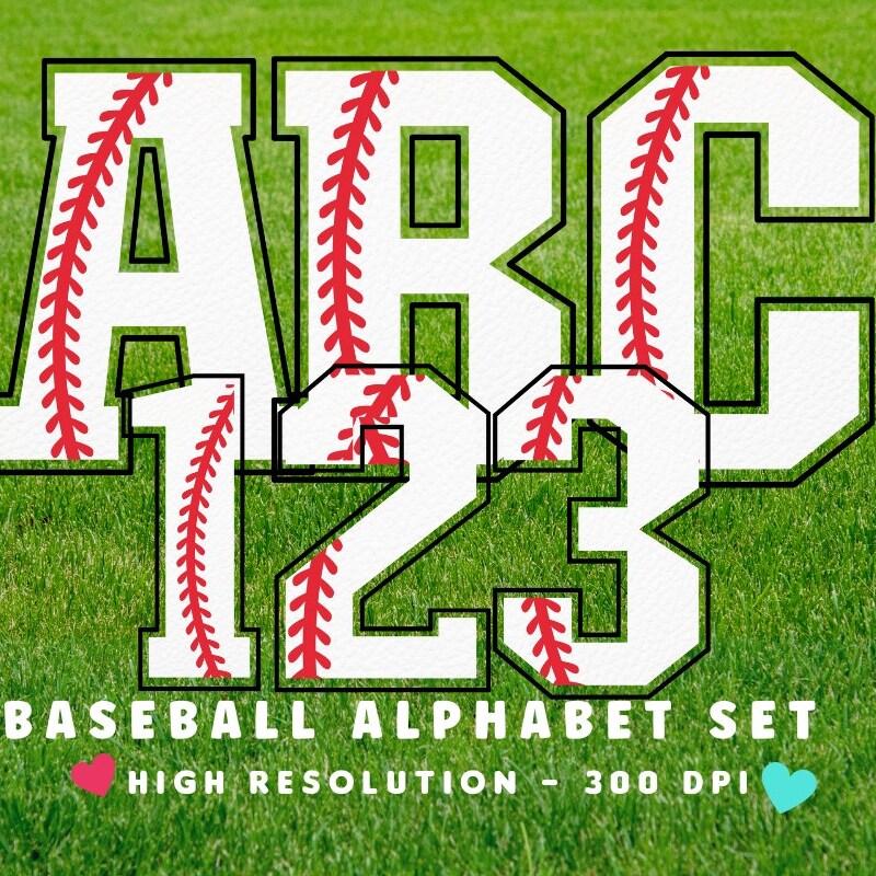 Baseball Letters - Etsy