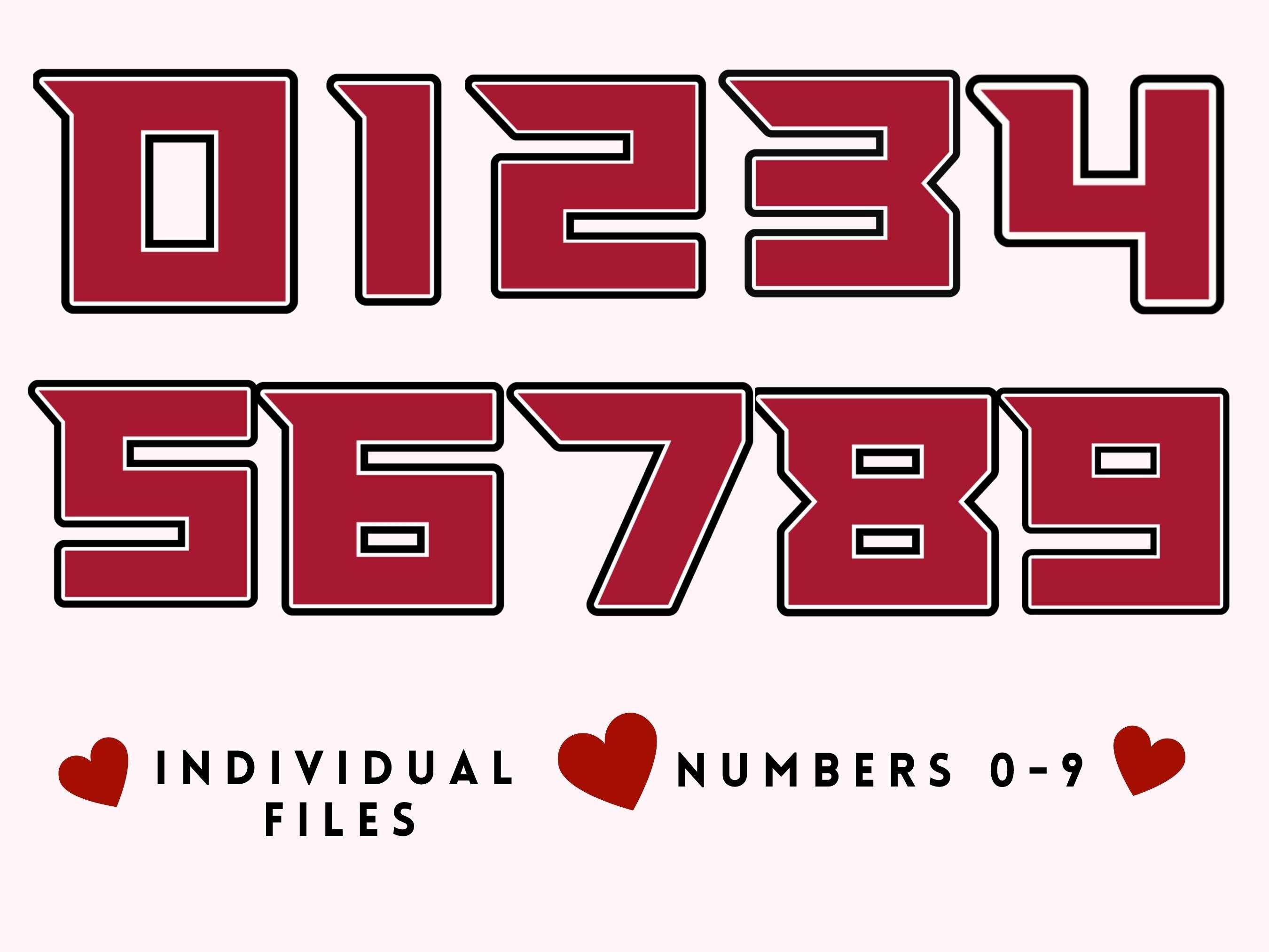 Atlanta Football Alphabet & Numbers PNG Set: Scrapbooking Letters ...